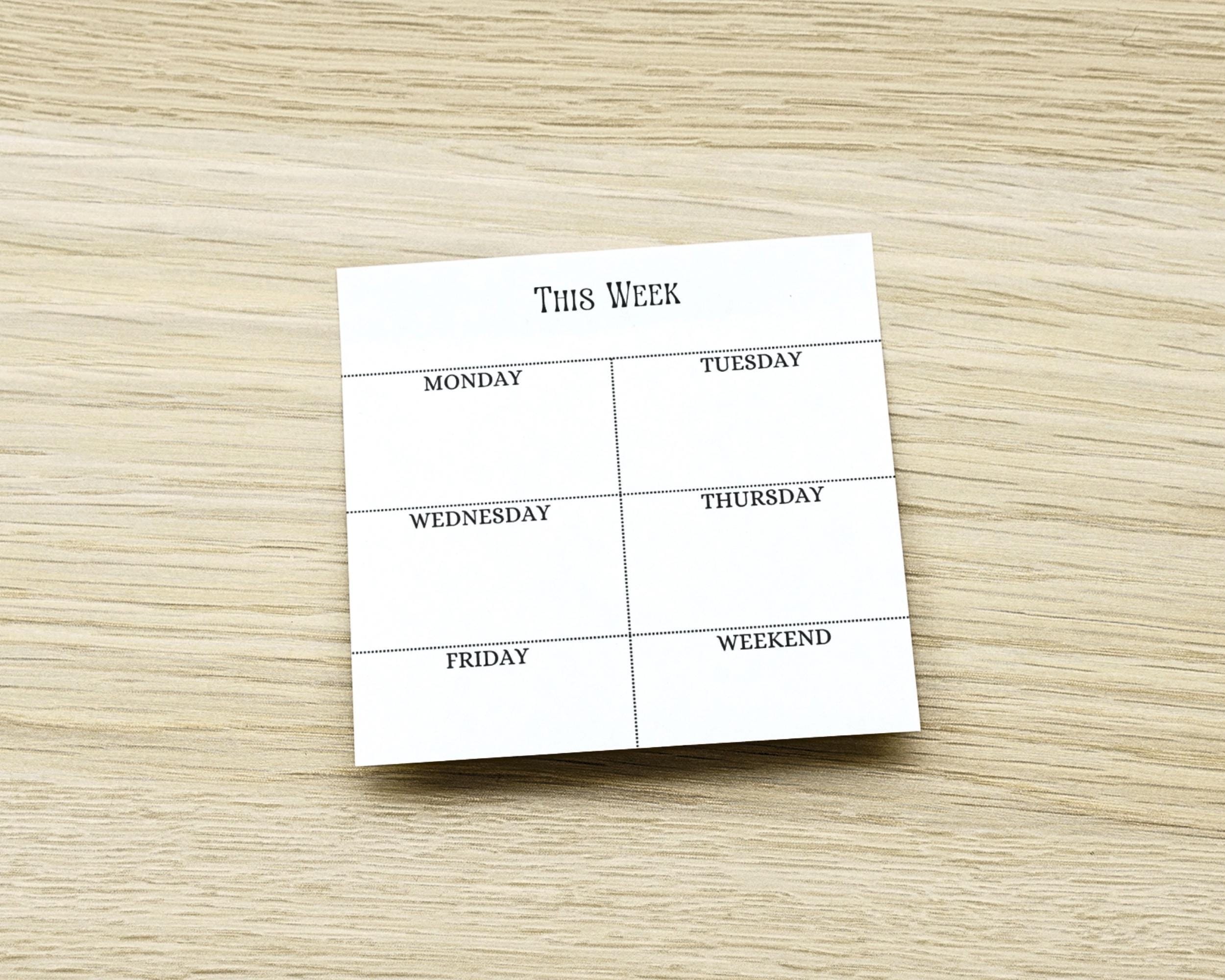 Everyday Sticky Notes Template, Printable Sticky Notes, Printable ...