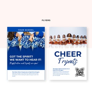 Cheerleading Contract Template, Cheerleading Tryouts Flyer, Coaching ...
