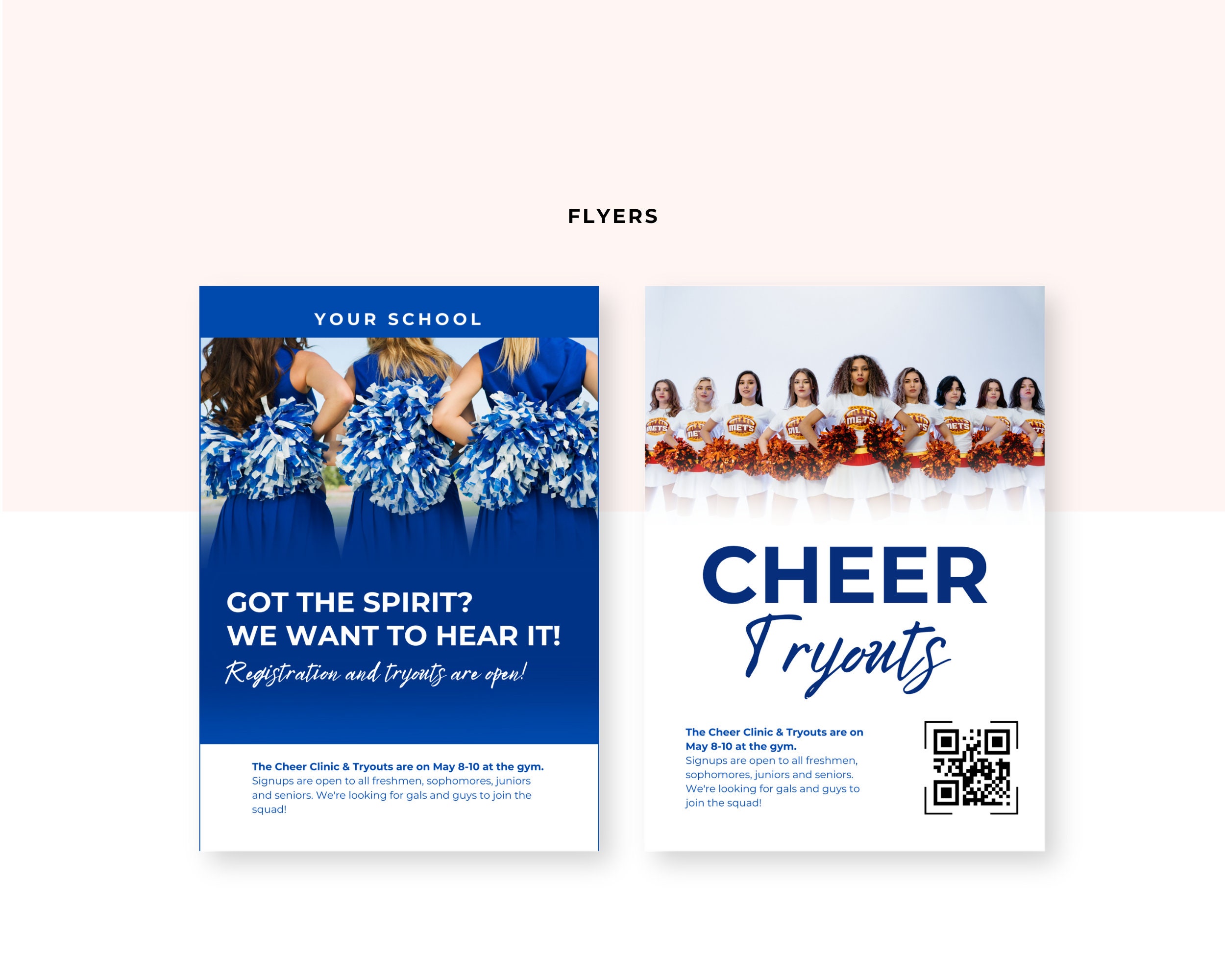 Cheerleading Contract Template, Cheerleading Tryouts Flyer, Coaching ...