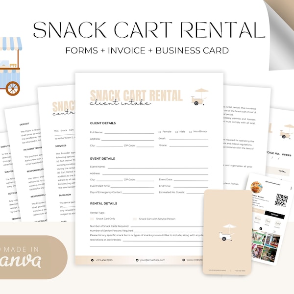 Snack Cart Sign - Etsy