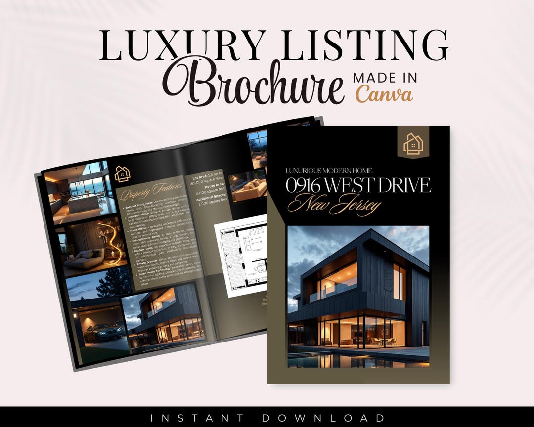 Real Estate Brochure, Property Brochure, Open House Brochure, for Sale ...