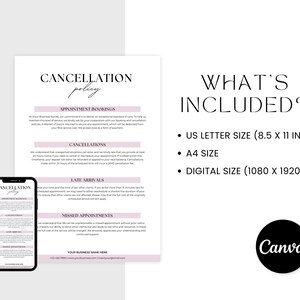 Cancellation Policy Template, Terms and Conditions Template ...