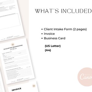 Editable Accounting & Bookkeeping Intake Form Template, Freelance ...