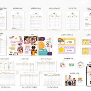 Daycare Starter Kit, Daycare Forms, Daycare Contract, Childcare Forms ...