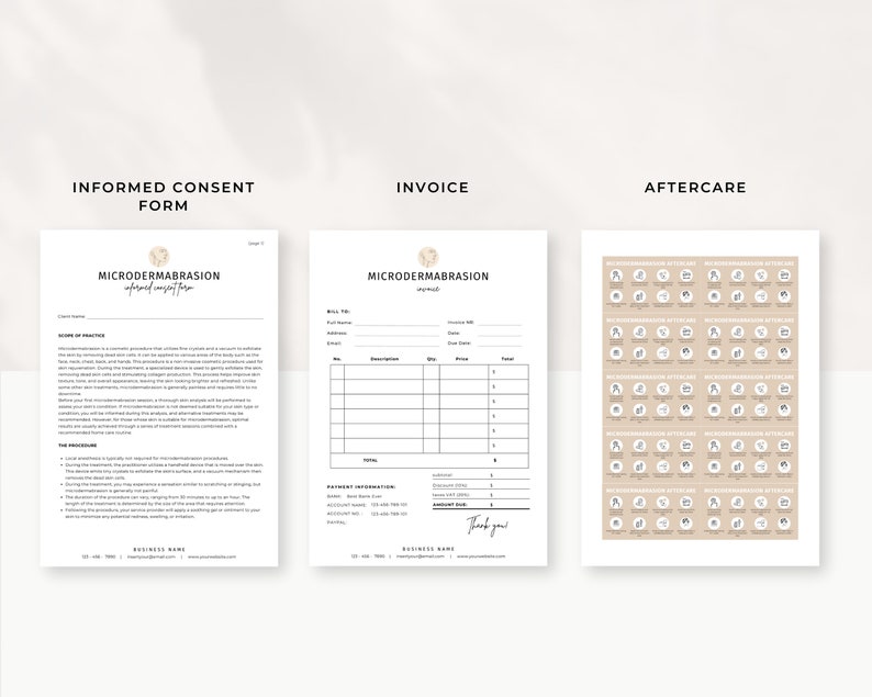 Microdermabrasion, Skincare Forms, Facial Consultation, Facial Consent ...