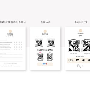 Tattoo Studio Client Forms Bundle, Tattoo Artist Intake Template ...