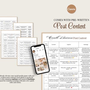 Candle Business Social Media Canva Template, Instagram Candle Business ...