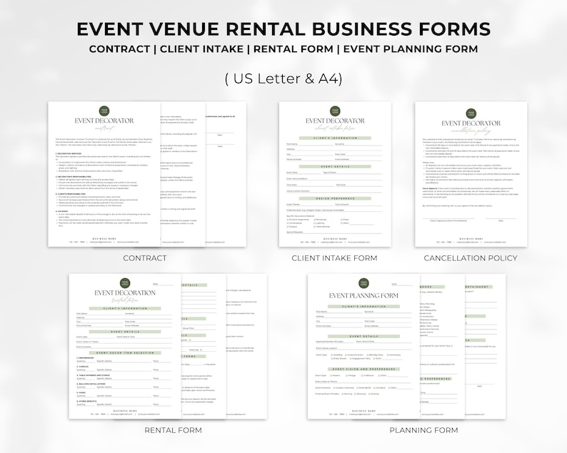 Event Props & Decorations Hire, Event Planning/styling Contract, Client ...