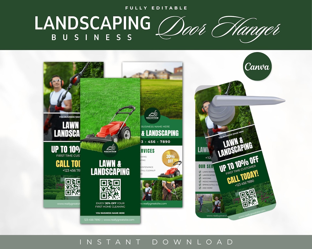 Landscaping & Lawn Care Business Template, Lawn Services Business ...