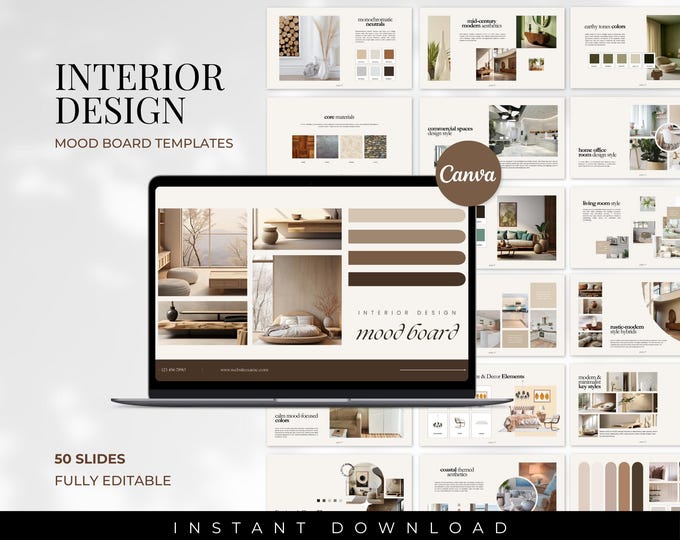 Interior Design Template | Client Presentation Template | Interior ...