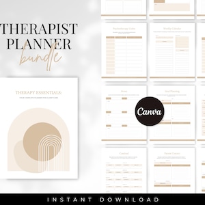 Therapist Daily Appointment Planner, Daily Clinical Planning Tool ...