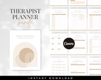 Therapist Daily Weekly Appointment Planner, Daily/weekly Clinical ...