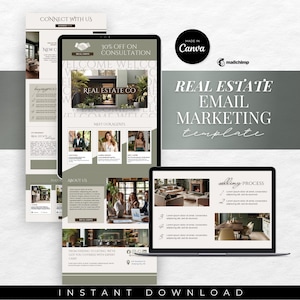 Real Estate Newsletter Bundle, Newsletter Email Marketing, Real Estate ...