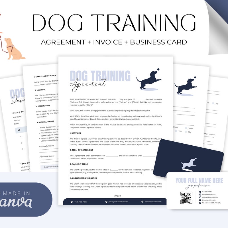 Dog Training Forms - Etsy