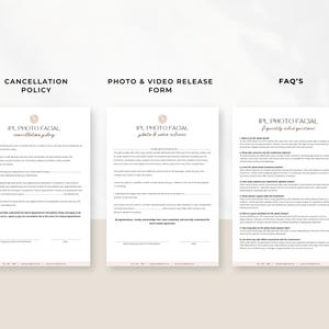 IPL Photo Facial Forms Templates, Photorejuvenation Intake Consent ...