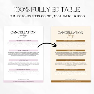 Cancellation Policy Template, Terms and Conditions Template ...