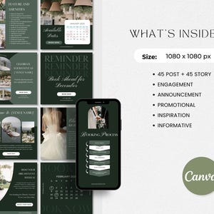 Venue Rental Instagram IG Post & Story Template, Wedding Venue Rental ...