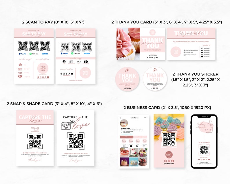 Bakery Business Starter Kit, Cake Branding Kit, Bakery Business Forms ...