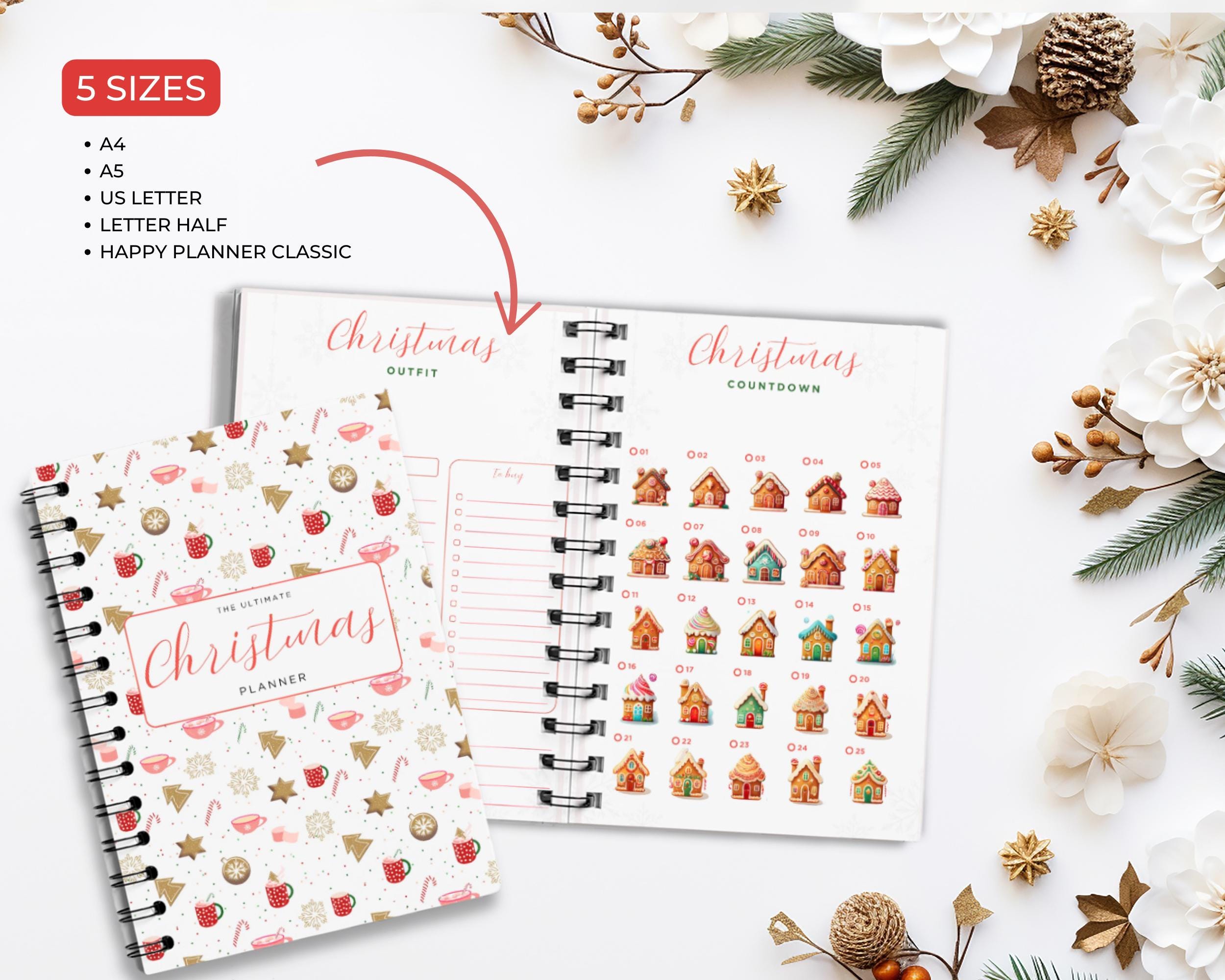 94-page Christmas Planner Bundle, Printable Holiday Planner, Xmas Gift ...