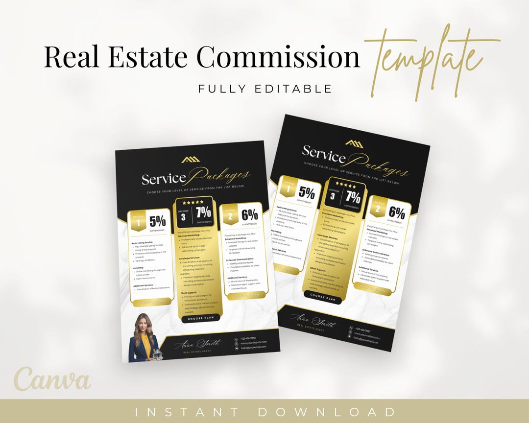 Real Estate Commission Template Real Estate Commission Sheet Real ...