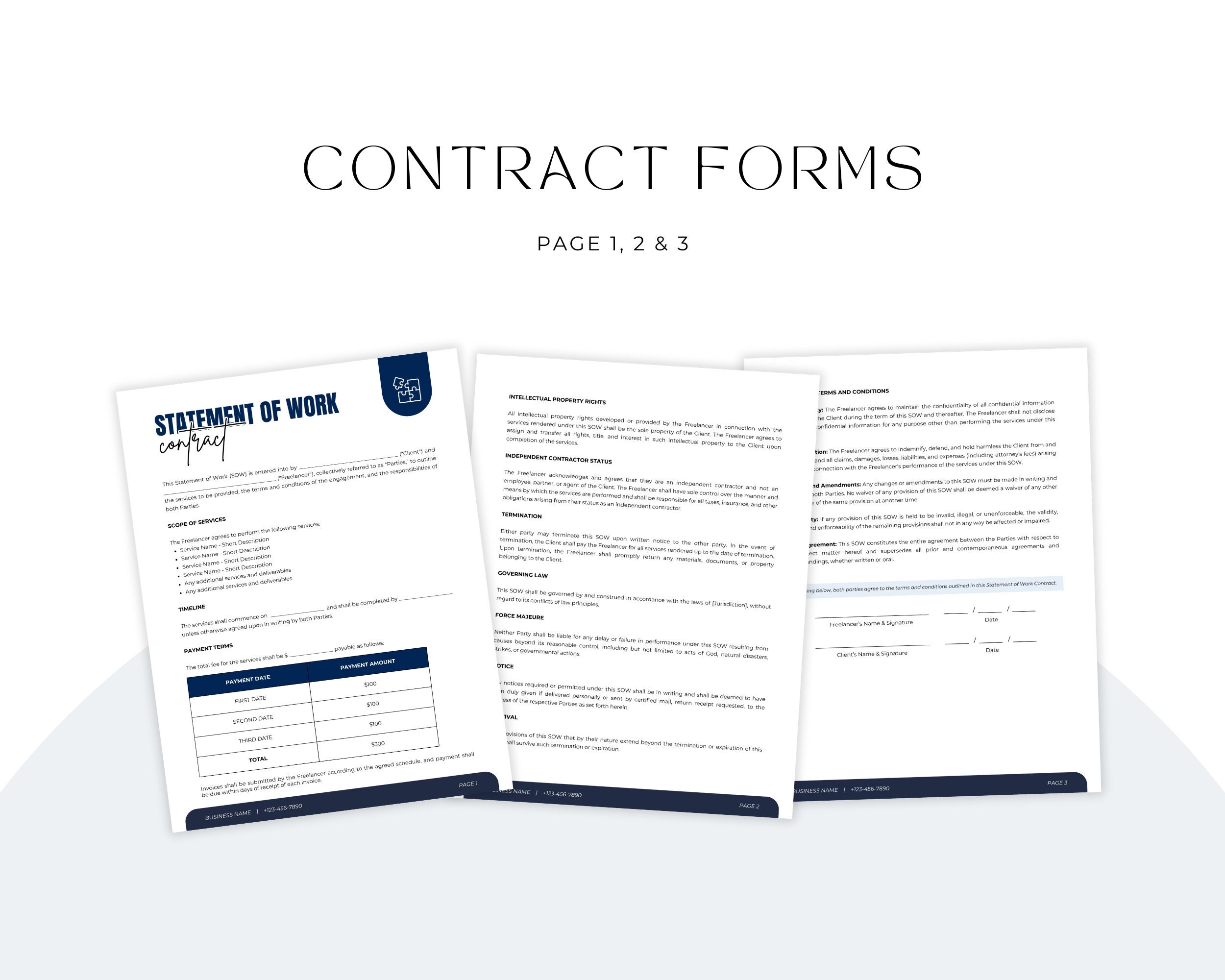 Editable Statement of Work Template, Scope of Work, Freelancer SOW ...