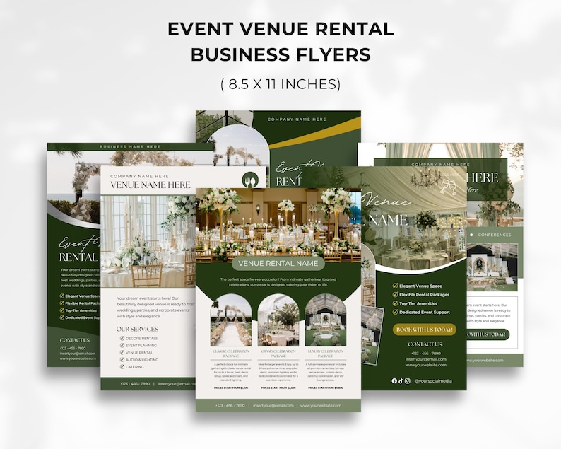 Event Venue Rental Forms Bundle, Wedding Venue Form Templates, Event ...