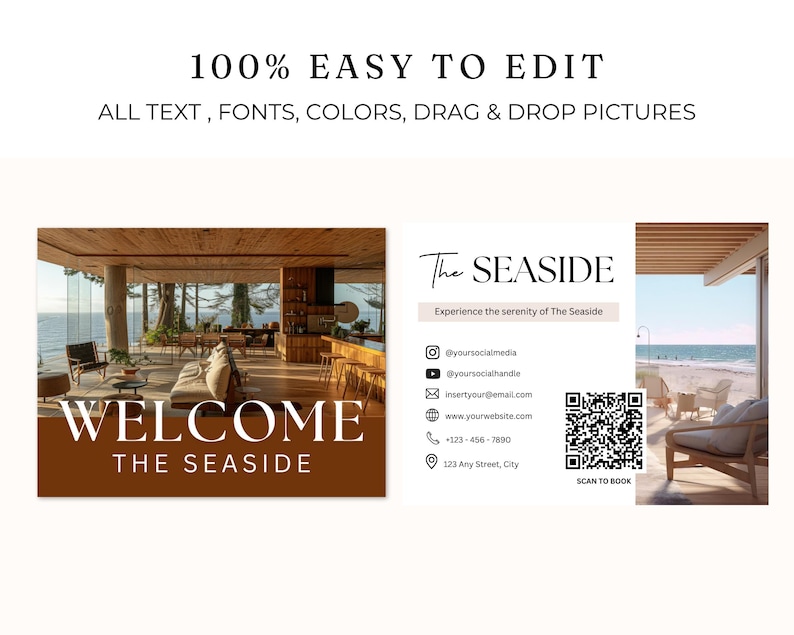 Airbnb Business Card Template, Airbnb Host Guest, Airbnb Printable ...