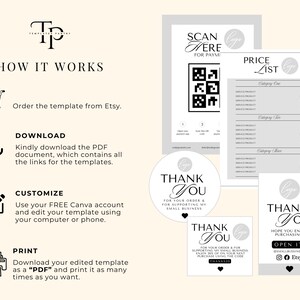 Small Business Bundle, Order Form and Tracker, Thank You Cards ...
