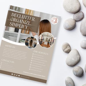 Professional Organizer Flyer Template, Organizing Template ...