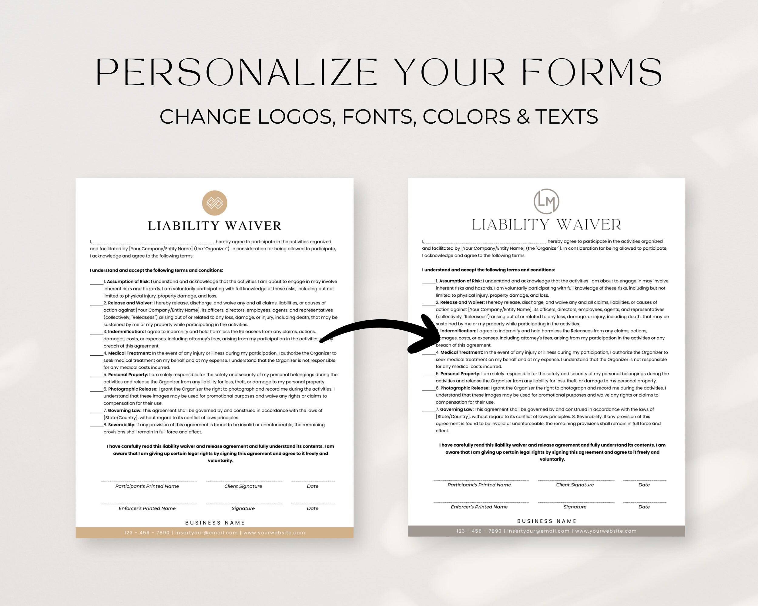 All Purpose Liability Waiver Template, General Release of Liability ...