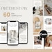 60 Neutral Minimalist Pinterest Templates, Elegant Canva Pinterest Pin ...