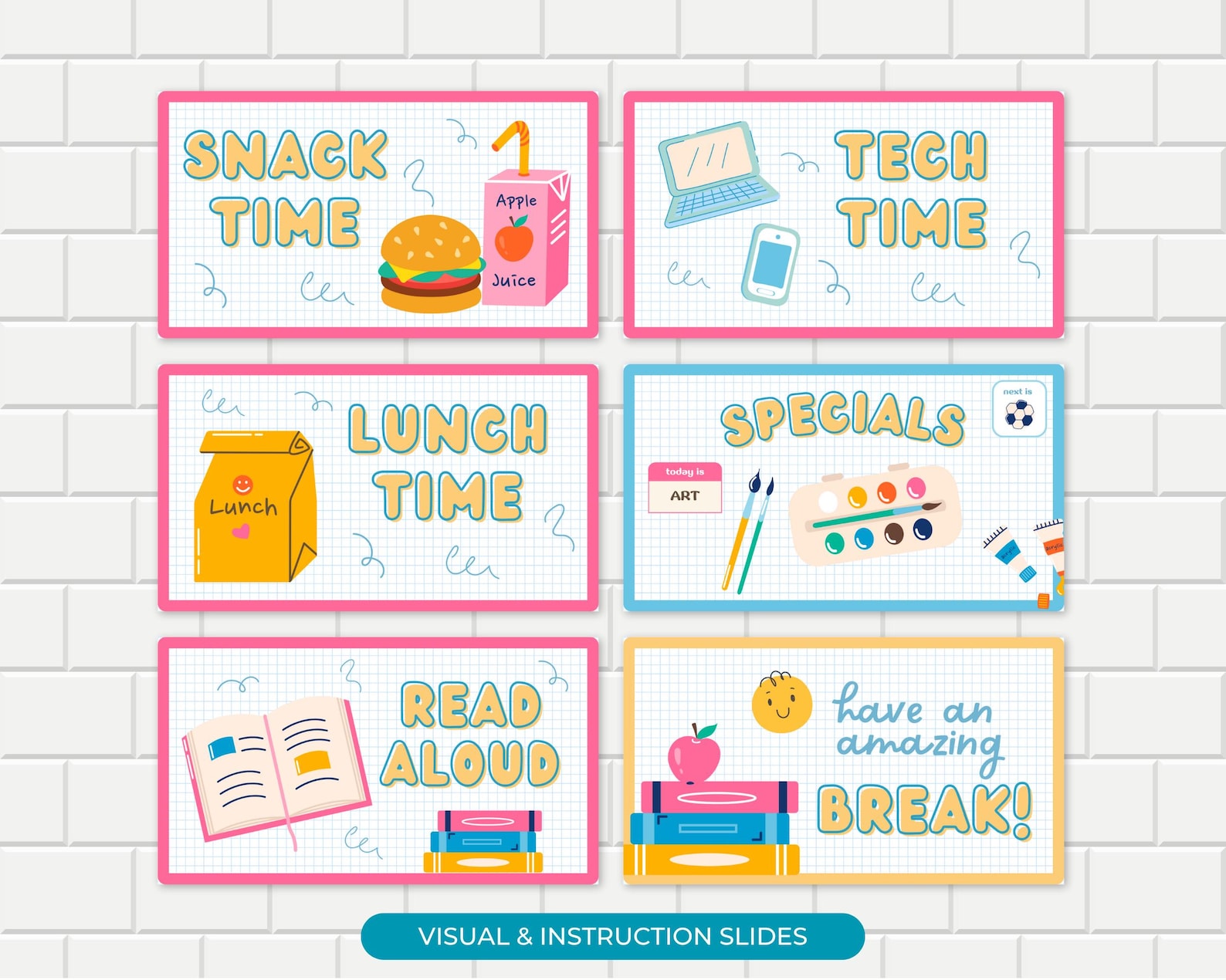 Classroom Daily Slides, Class Slide Deck, School Teacher Powerpoint ...