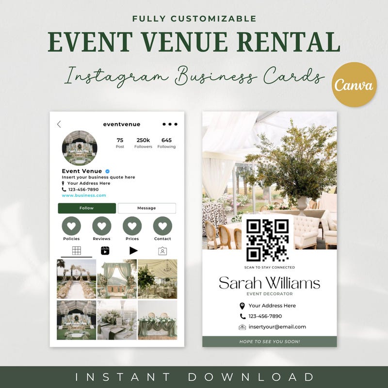 Event Hall Cards - Etsy UK