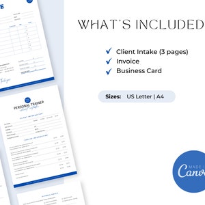 Editable Personal Trainer Client Intake Form, Personal Training ...
