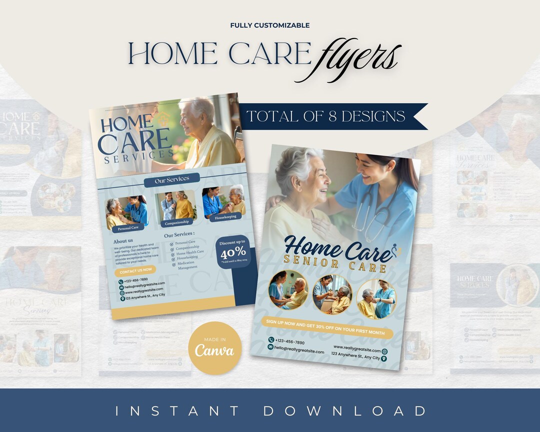 8 Designs Homecare Flyer Template, Family Care Service Flyer, Home Care ...