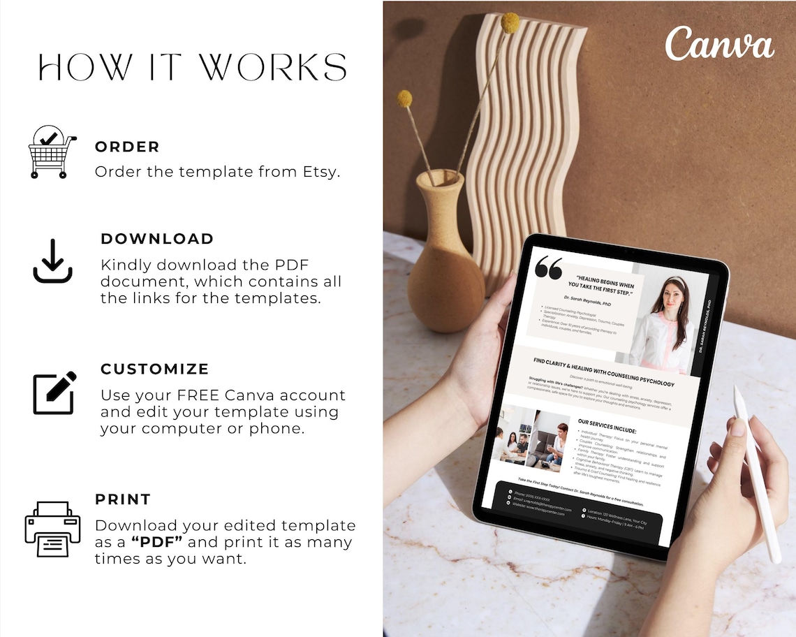 Counseling Psychology Therapy Flyer Template, Therapy Flyer ...