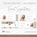 Retro Email Signature Template Canva, Editable Image Signature Template ...