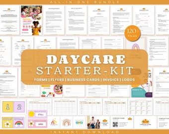 Daycare Forms, Daycare Contract, Daycare Starter Kit, Childcare Forms ...