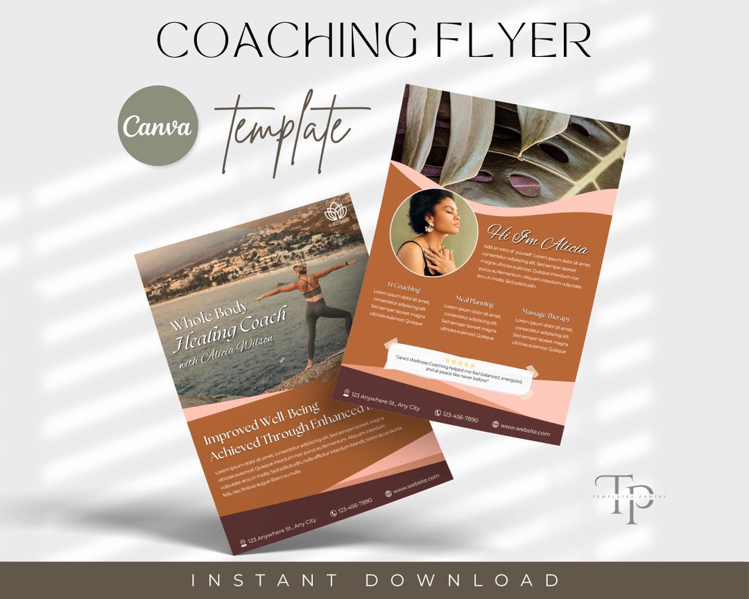 Coaching Flyer Template, Health Coach Flyer, Nutrition Coaching ...