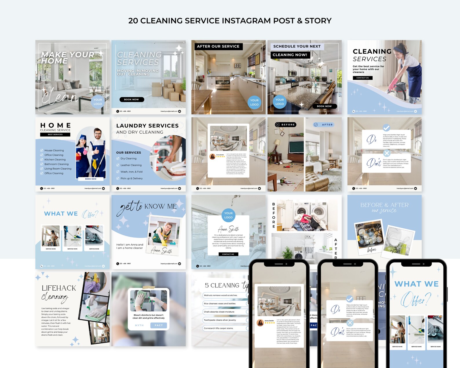 Cleaning Business Bundle, Cleaning Forms, Logo, Service Agreement ...