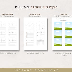 Everyday Sticky Notes Template, Printable Sticky Notes, Printable ...