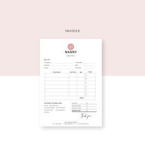 Editable Nanny Contract Template, Nanny Agreement Worksheet, Babysitter ...