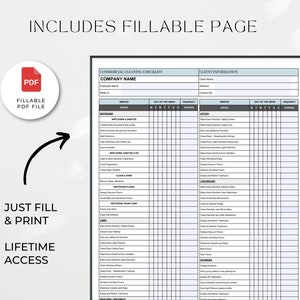 Checklist for Cleaning Service, Janitorial Cleaning Checklist, Janitorial Frequency Chart ...
