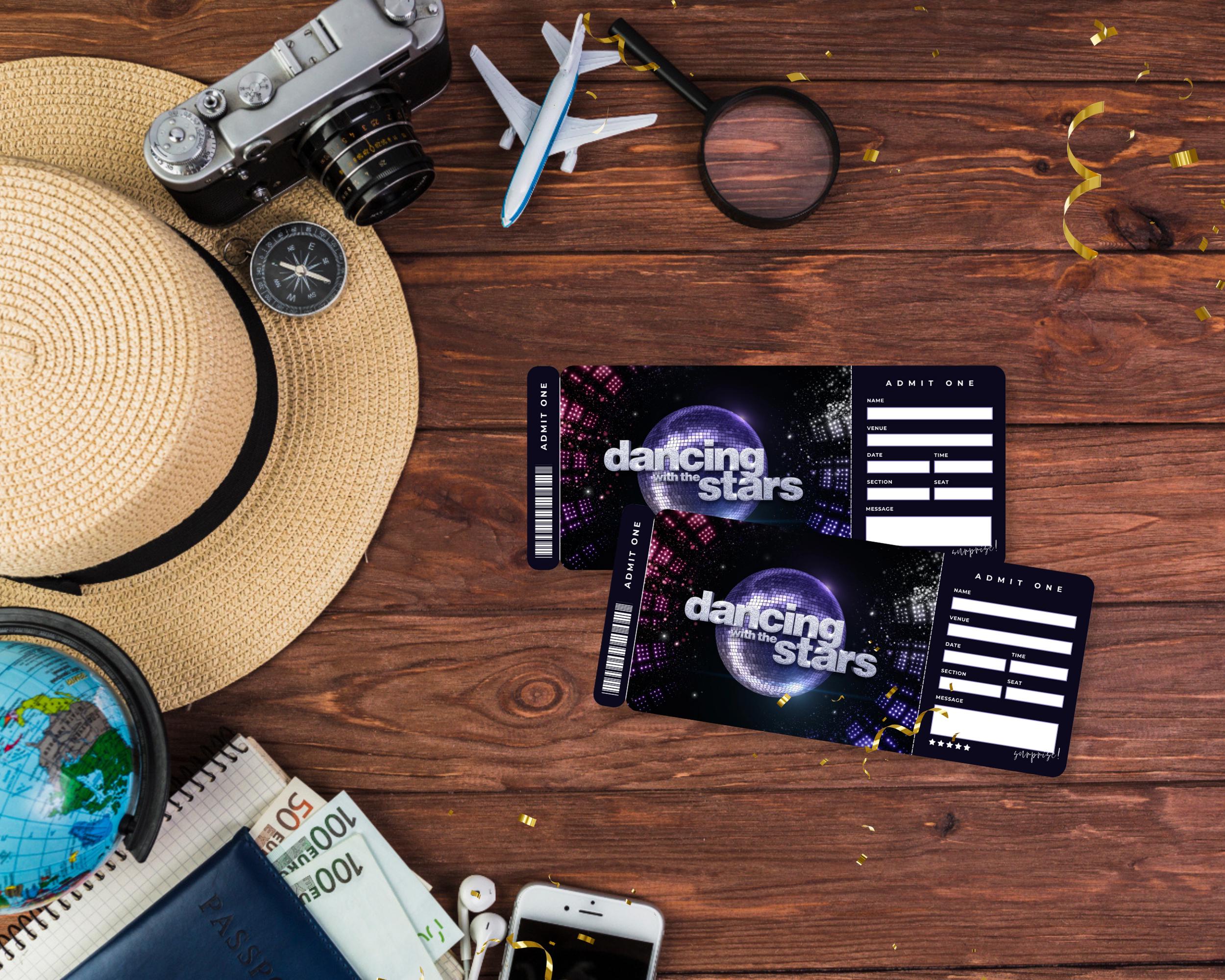 Dancing With the Stars Concert Ticket, Event Ticket Stub Souvenir ...