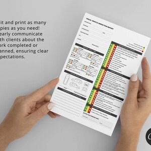 Visual Vehicle Inspection Report | Fillable PDF Multi-point Vehicle ...