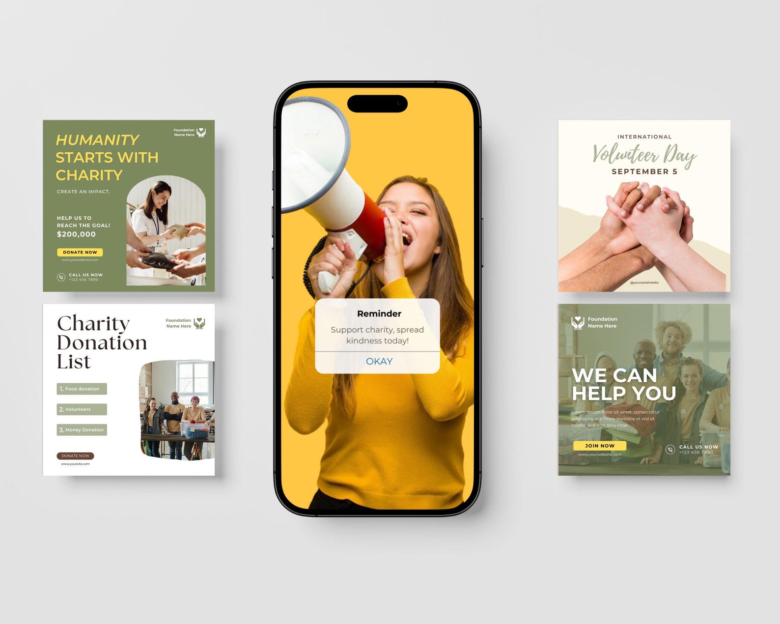 Nonprofit Instagram Post Template, Charity & Donation Instagram Post ...