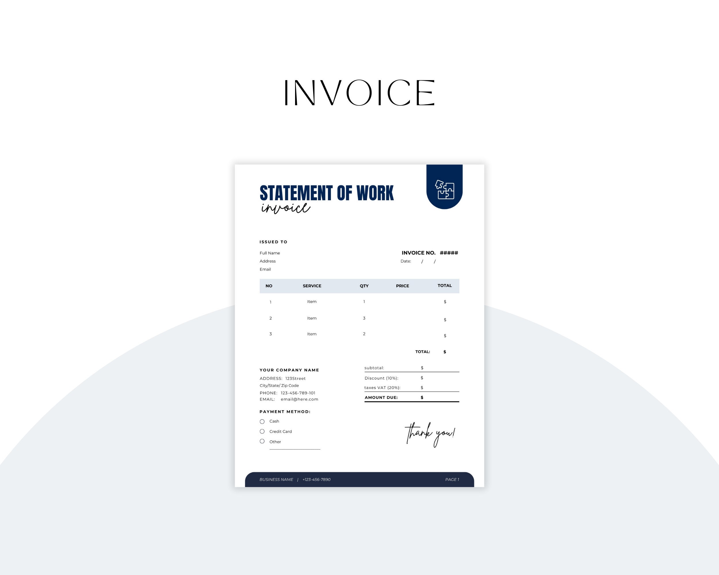 Editable Statement of Work Template, Scope of Work, Freelancer SOW ...
