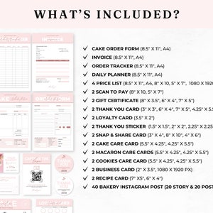 Bakery Business Starter Kit, Cake Branding Kit, Bakery Business Forms ...