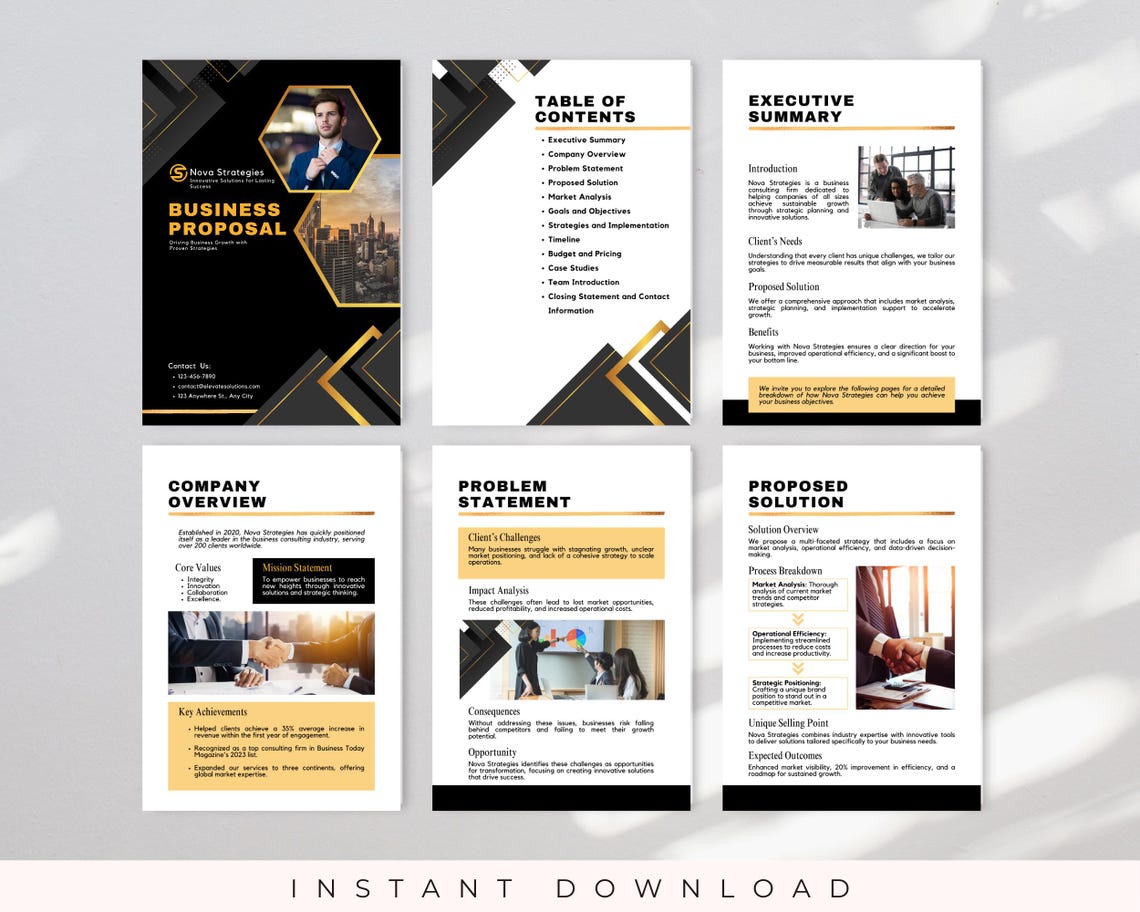 Business Proposal Template, Business Proposal, Project Proposal ...