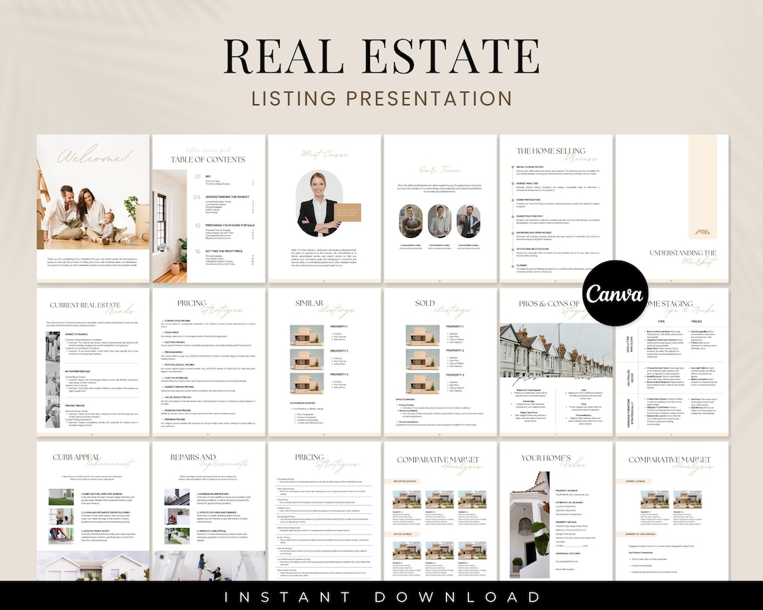 Listing Presentation, Real Estate Agent, Real Estate Marketing, Real ...